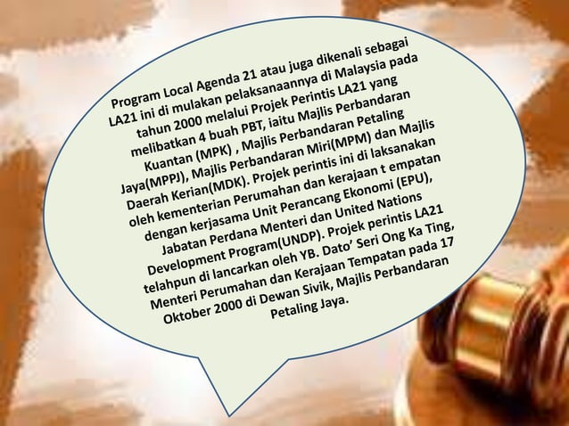 Agenda tempatan 21 | PPTX