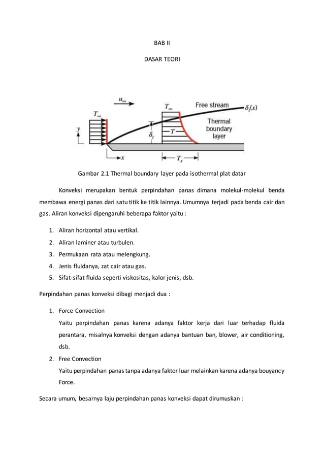 Dasar teori konveksi | PDF
