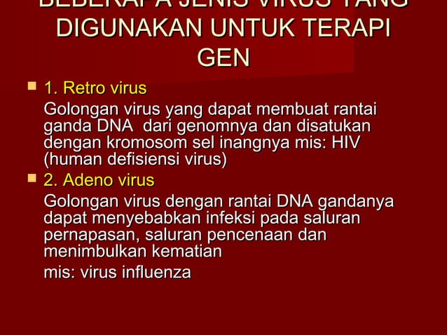 Dasar terapi gen | PPT