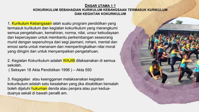 GKKO1062 : DASAR UTAMA KOKURIKULUM | PPTX