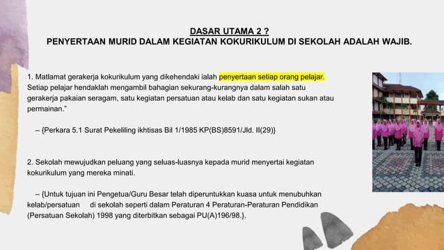 GKKO1062 : DASAR UTAMA KOKURIKULUM | PPTX