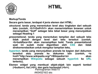 Dasar web dan html | PPT