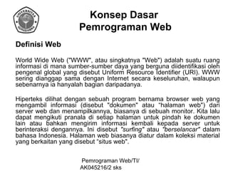Dasar web dan html | PPT