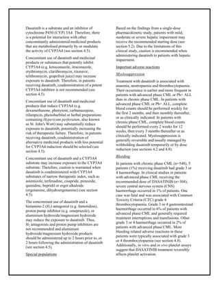 Dasatinib film coated tablets smpc- taj pharmaceuticals | PDF