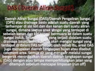 Das ( daerah aliran sungai ) | PPTX
