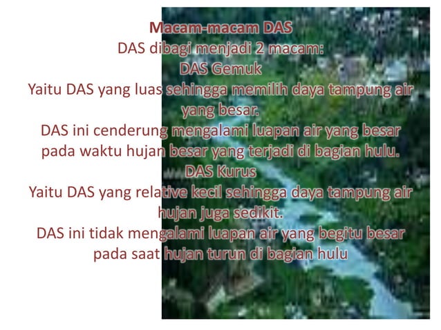 Das ( daerah aliran sungai ) | PPT