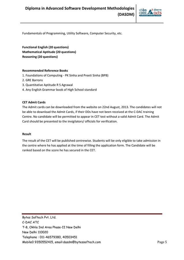 Dasdm advanced software development methodologies | PDF