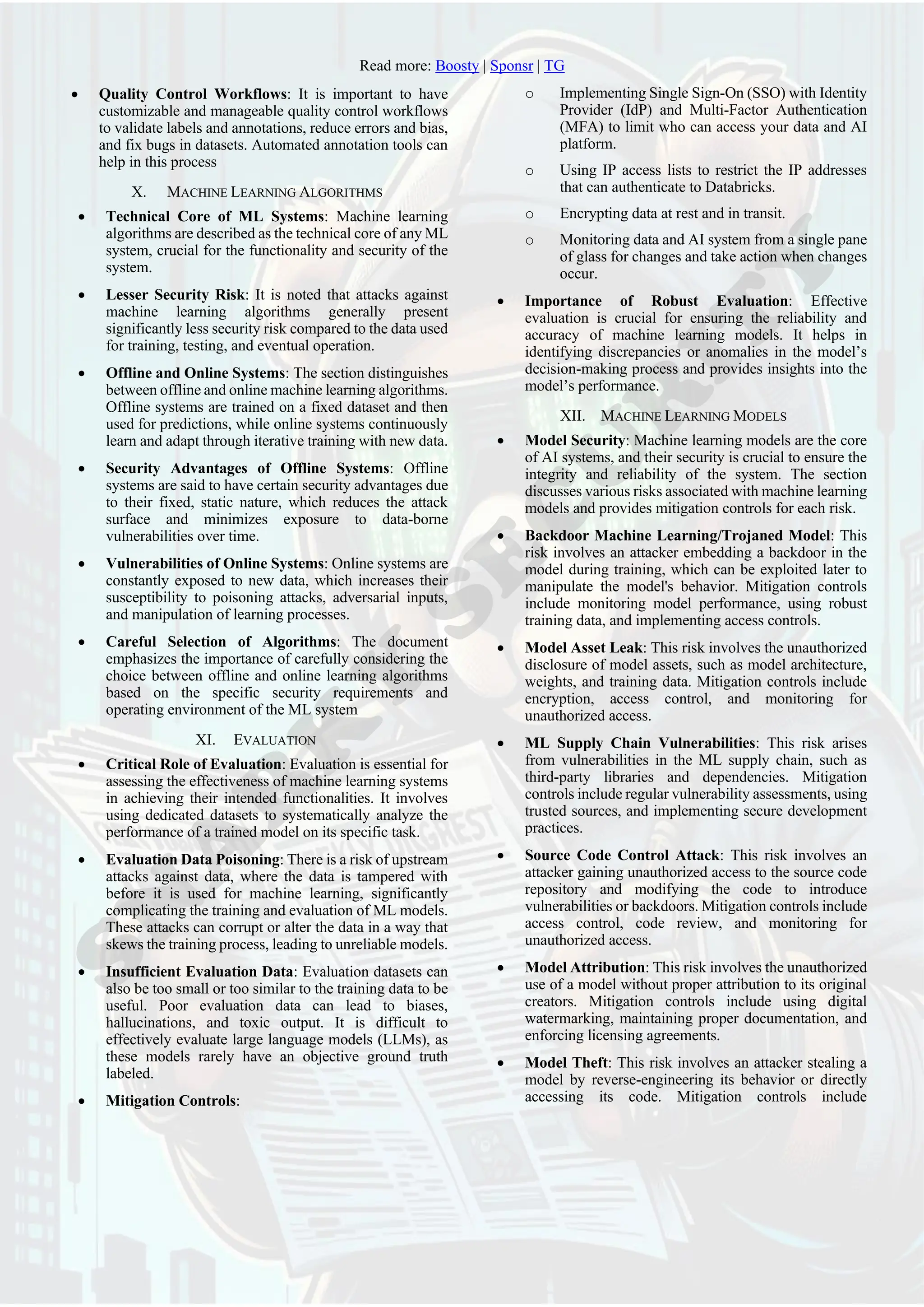 The Databricks AI Security Framework (DASF) | PDF