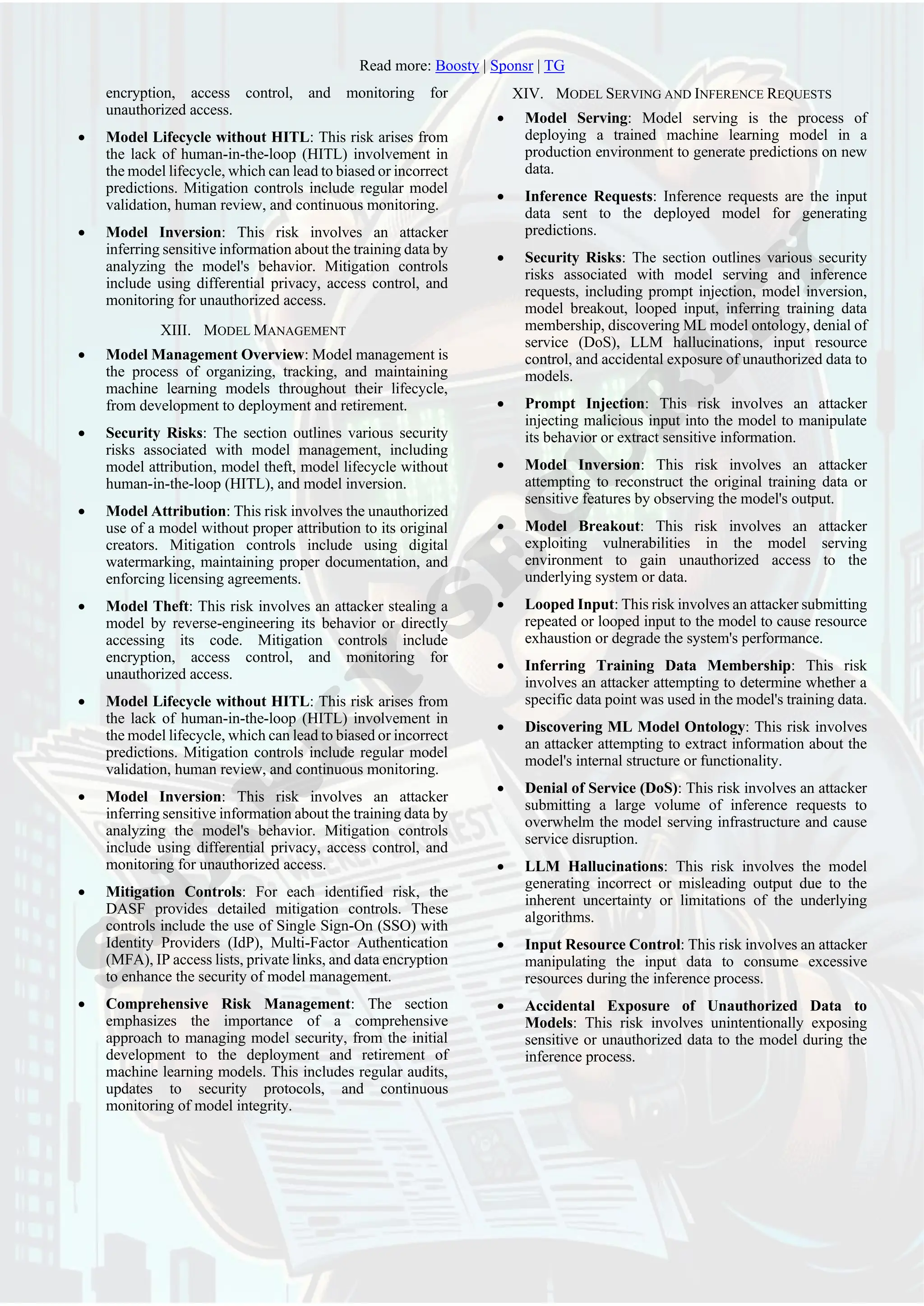 The Databricks AI Security Framework (DASF) | PDF