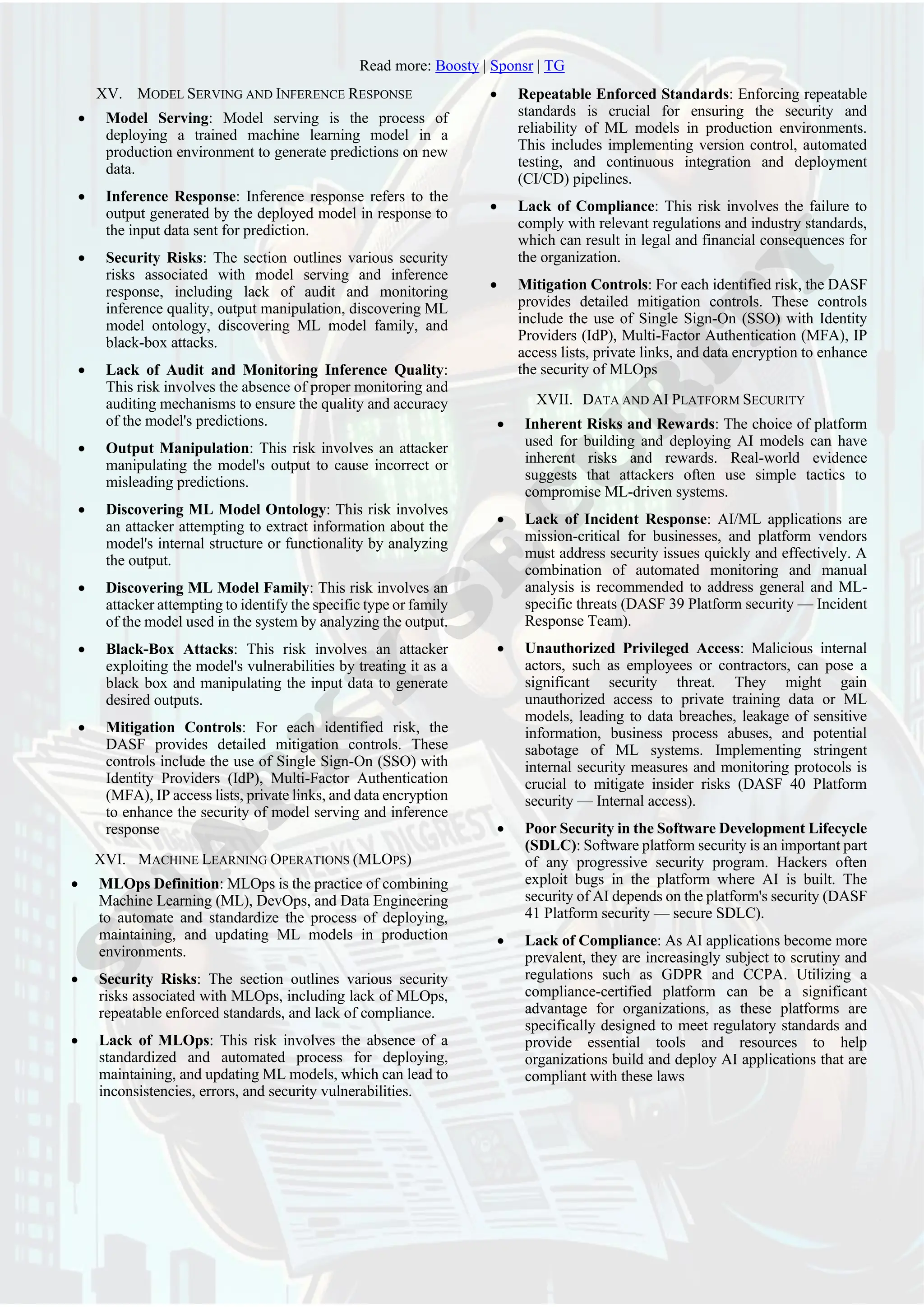 The Databricks AI Security Framework (DASF) | PDF