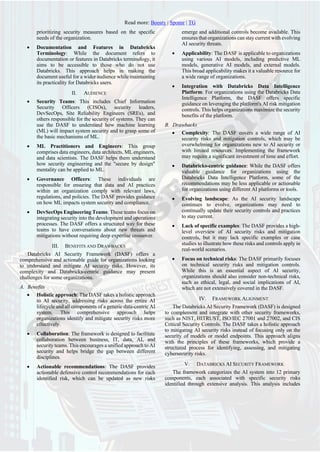 The Databricks AI Security Framework (DASF) | PDF