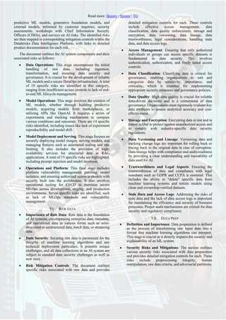 The Databricks AI Security Framework (DASF) | PDF