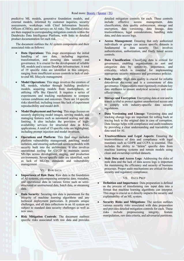 The Databricks AI Security Framework (DASF) | PDF