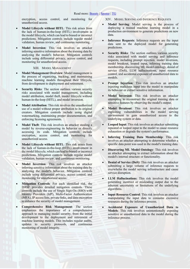 The Databricks AI Security Framework (DASF) | PDF