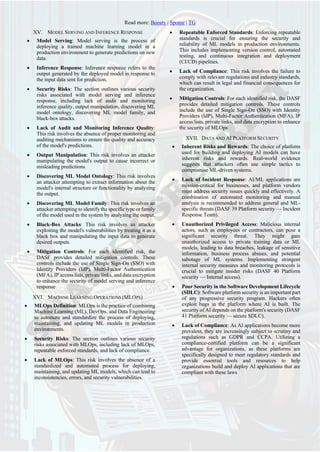 The Databricks AI Security Framework (DASF) | PDF