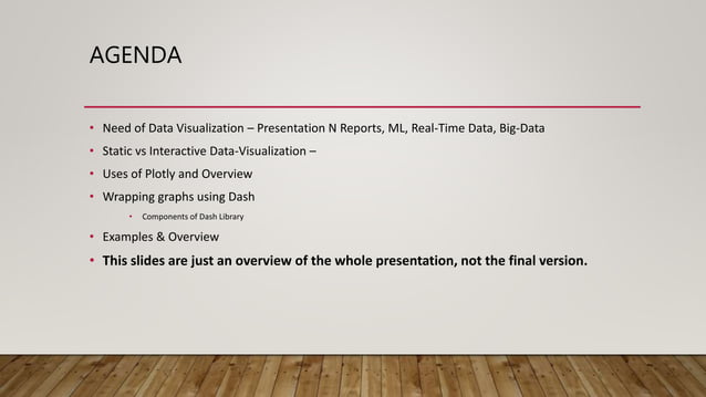 Dash plotly data visualization | PPTX | Graphics Software | Computer Software and Applications