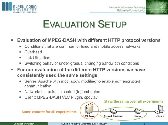 Dynamic Adaptive Streaming over HTTP/2.0 | PPT