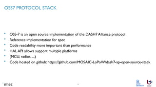 Dash7 alliance protocol - where rfid meets wsn | PPT