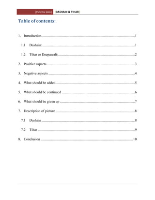 Dashain and tihar: merits and demerits | DOCX