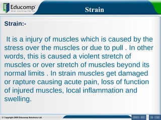 Prevention and management of sports injury | PPT