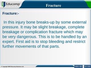 Prevention and management of sports injury | PPT