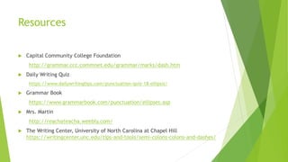 Dash and ellipsis | PPTX