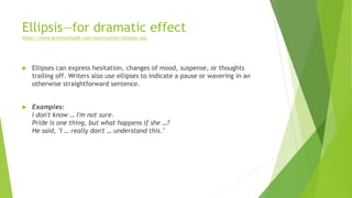 Dash and ellipsis | PPTX