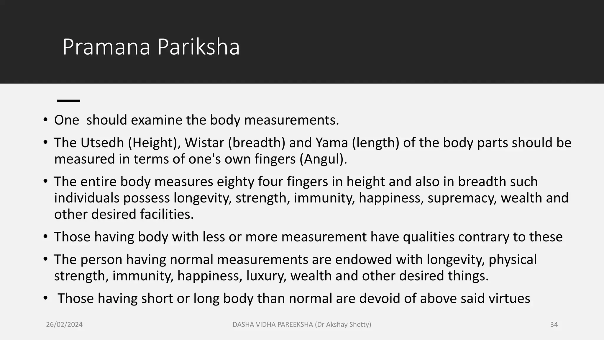 Dasha vidha Pareeksha.pptx Dr Akshay Shetty | PPTX