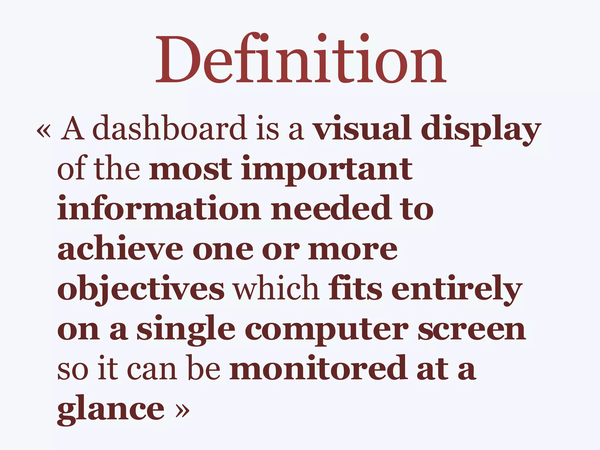 Dashboard - definition, examples | PPT