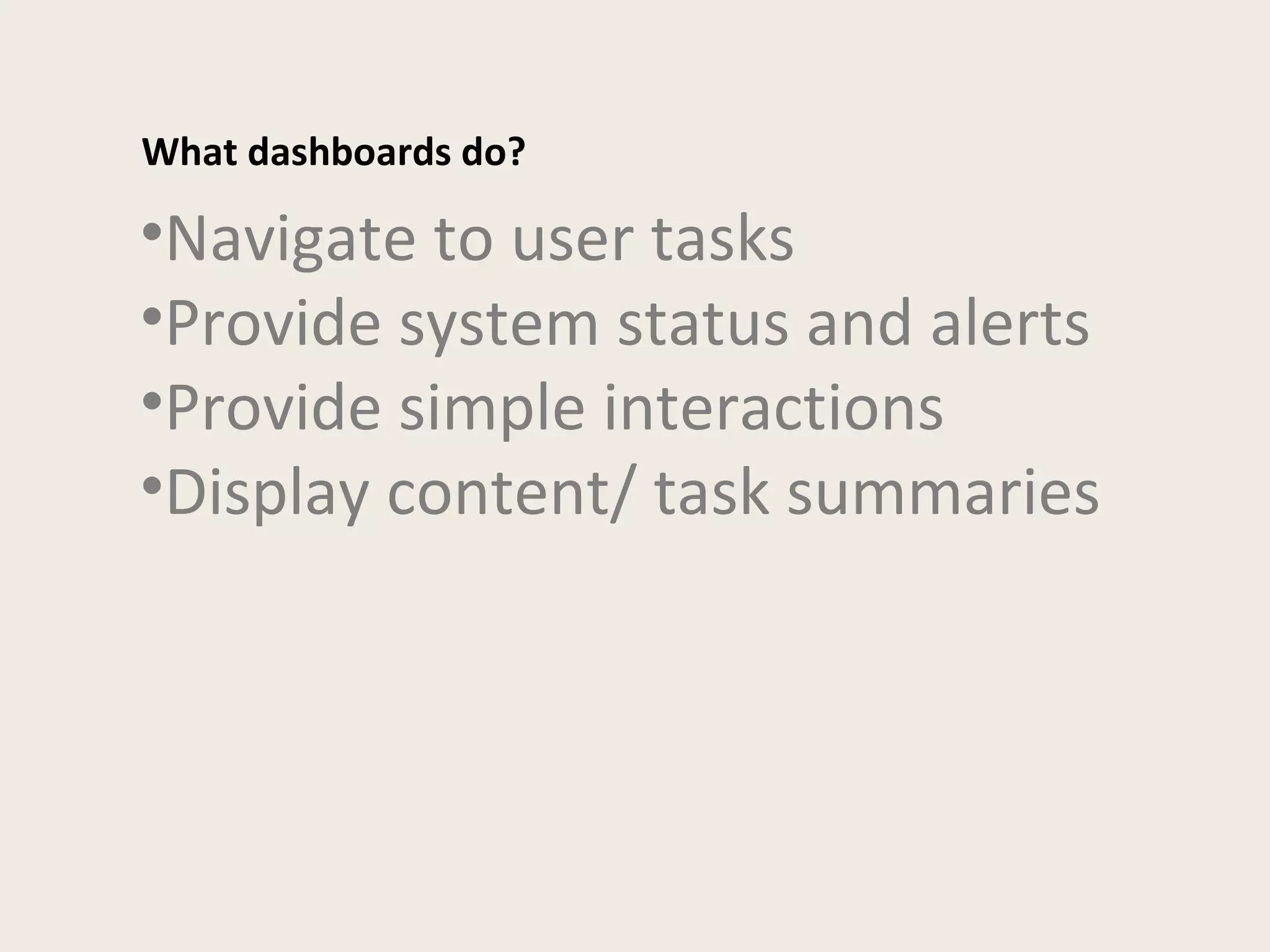 Dashboard design | PPT
