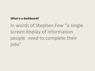 Dashboard design | PPT