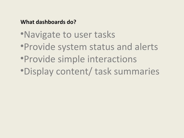 Dashboard design | PPT