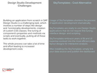 Dashboard Factory - most efficient way to develop with SAP Design ...
