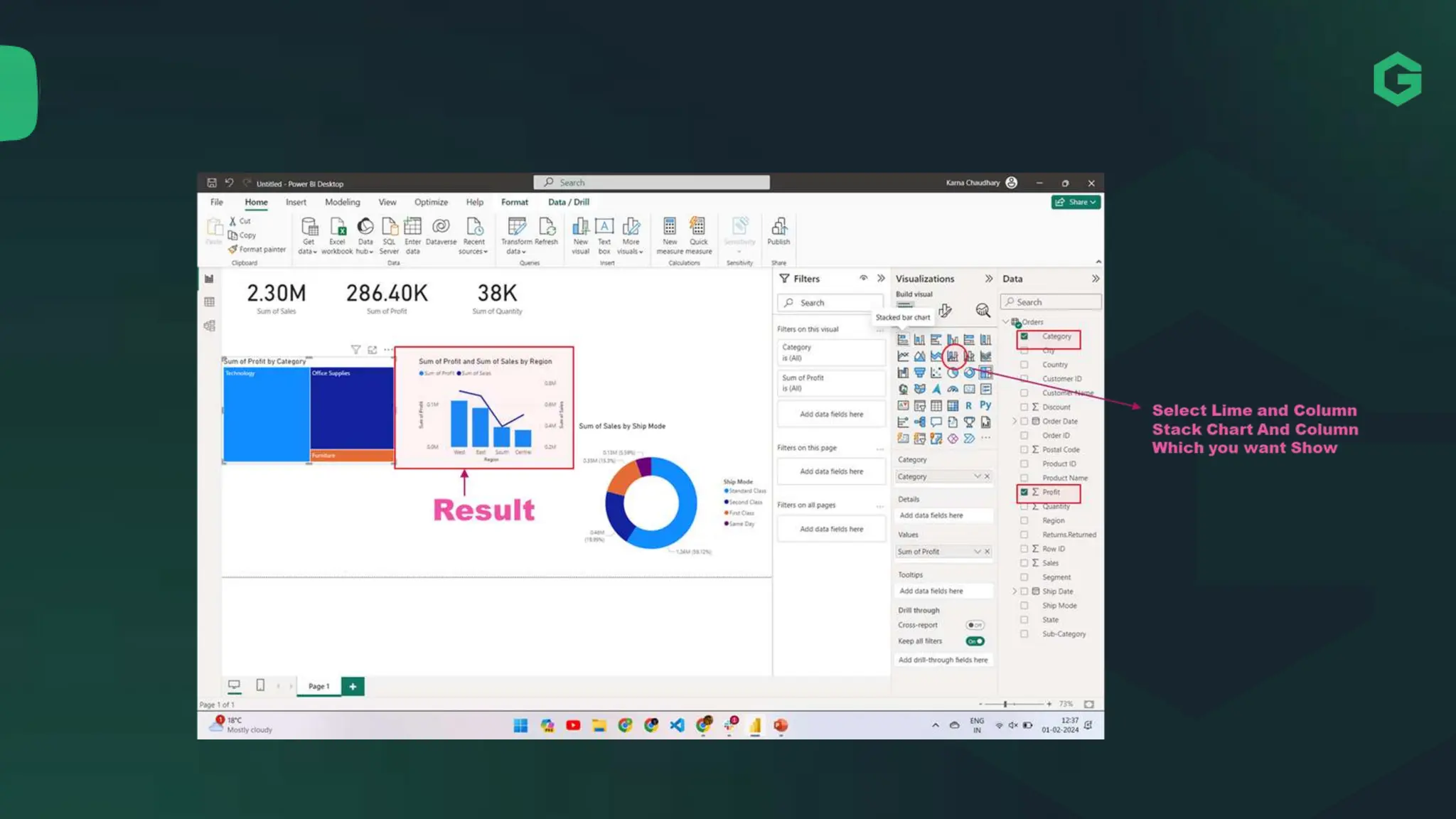 Dashboard making ppt by Power Bi and it's Interface | PPTX