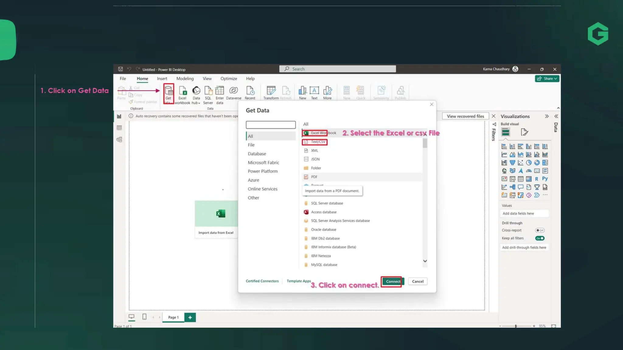 Dashboard making ppt by Power Bi and it's Interface | PPT