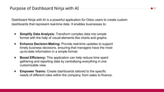 Dashboard Ninja with AI: Create Custom Odoo Dashboards | PPTX