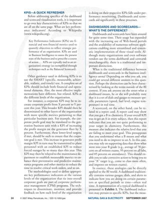 Dashboards And Scorecards | PDF