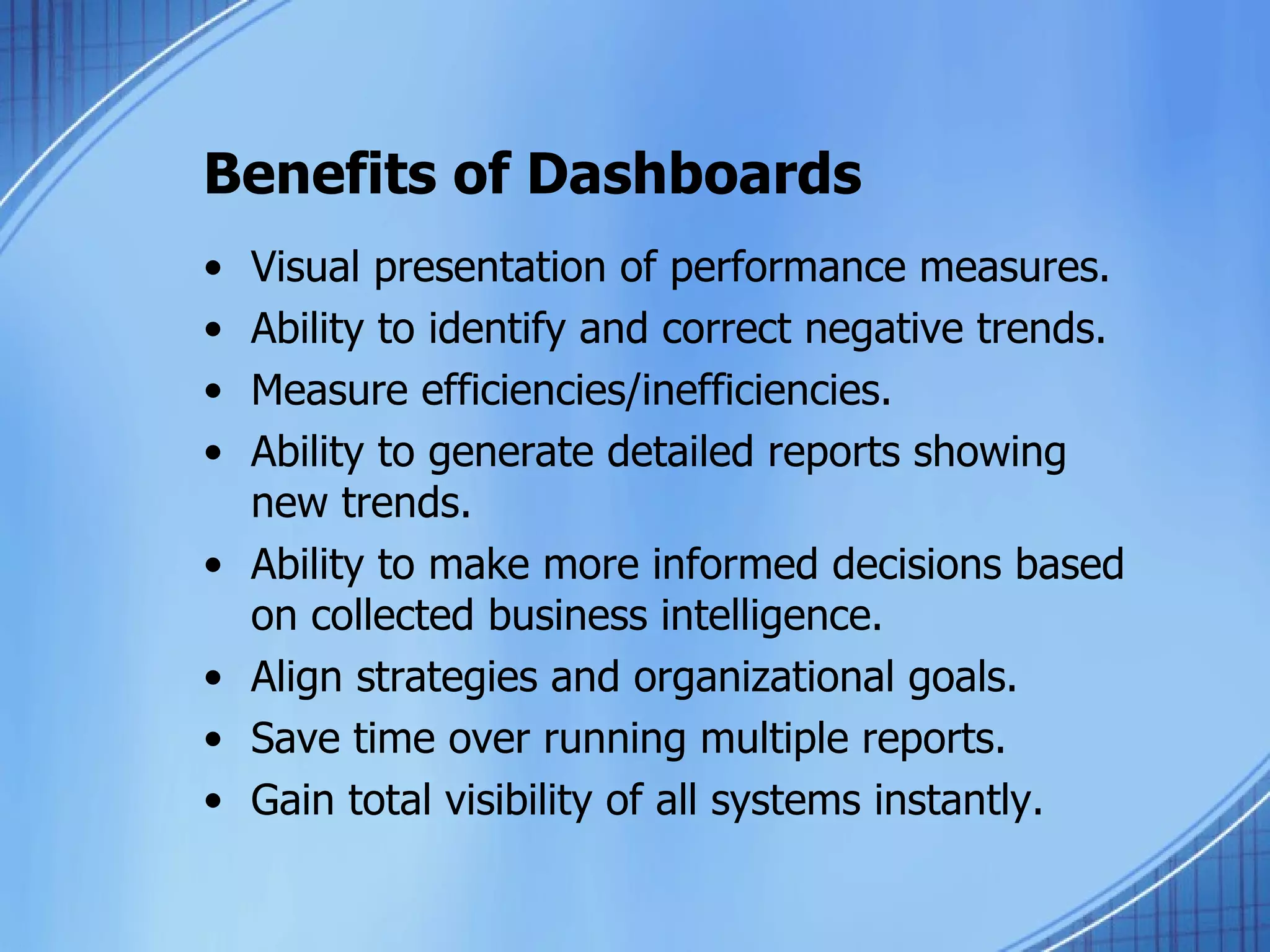 Dashboards In ISU | PPT