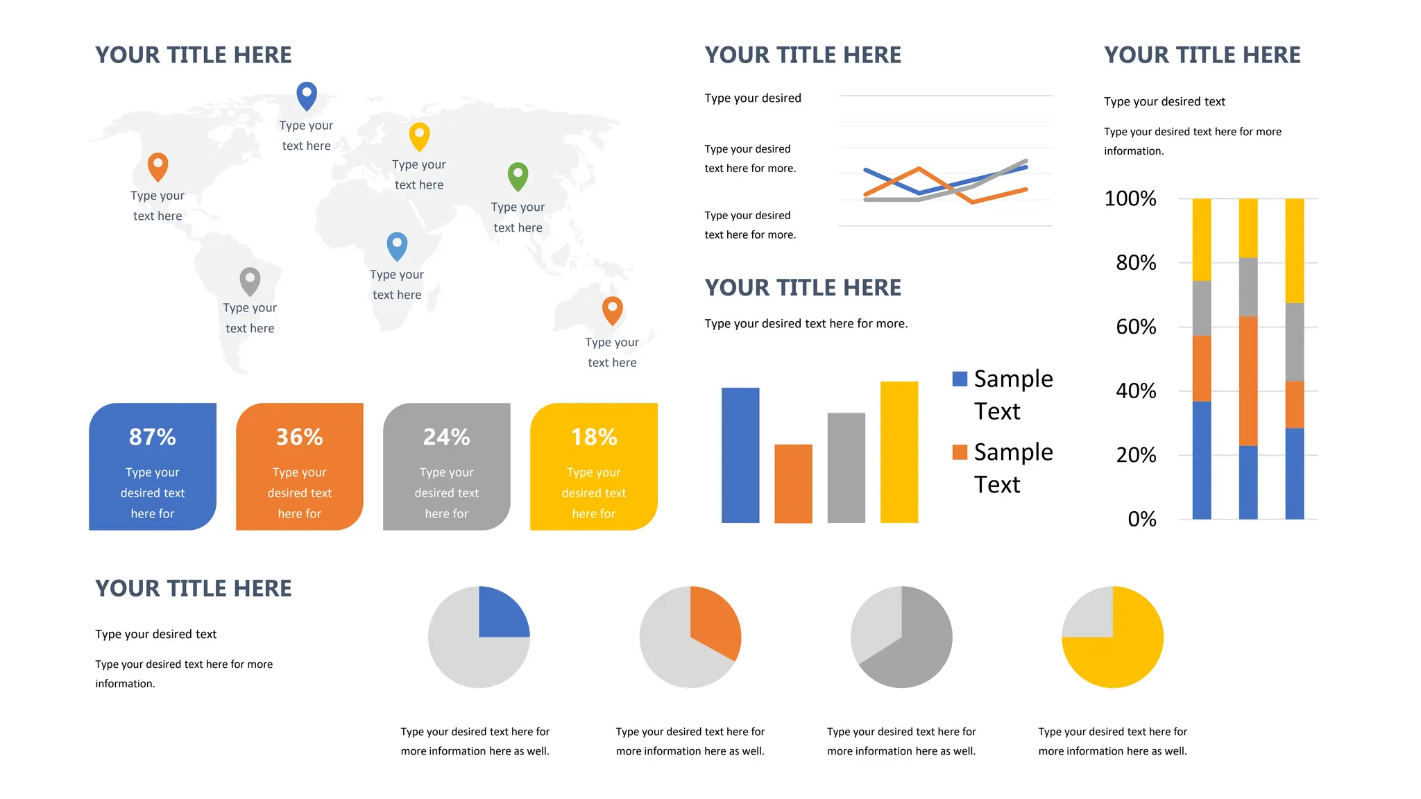 Dashboard Slides.pptx template for data presentation | PPT