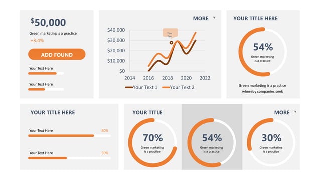 Dashboard Slides.pptx template for data presentation | PPT
