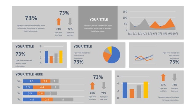 Dashboard Slides.pptx template for data presentation | PPT