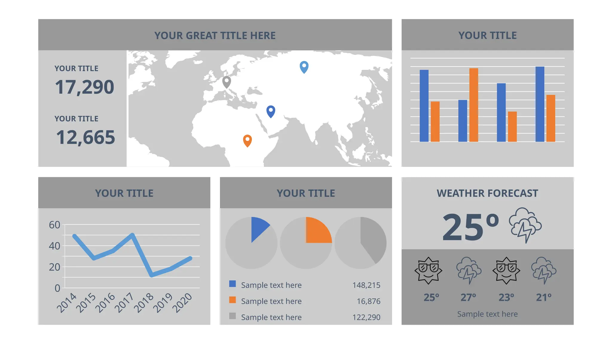 Dashboard Slides to bussinesss presentation | PPTX