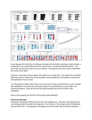 Dashboards Too Much Information | DOCX