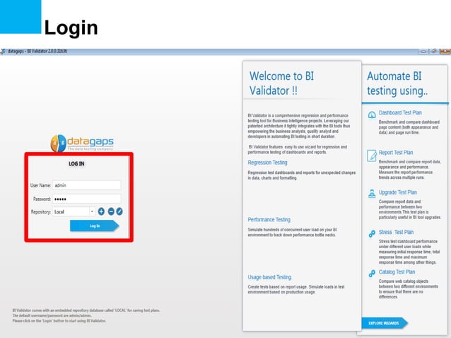 Bi Validator Regression Testing Of Oracle Business Intelligence
