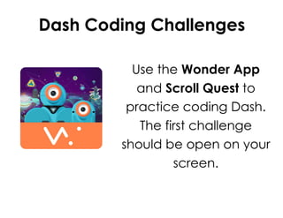 Dash Coding Challenge Cards | PDF