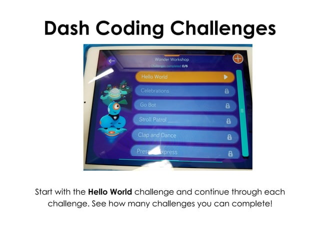 Dash Coding Challenge Cards | PDF