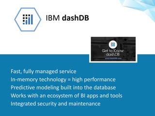 Run Oracle Apps in the Cloud with dashDB | PPT
