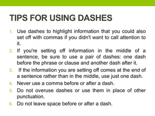 Dashes and Parentheses.pptxxxxxxxxxxxxxxxxxxxxxxxxxxxxxxxxxxx | PPTX