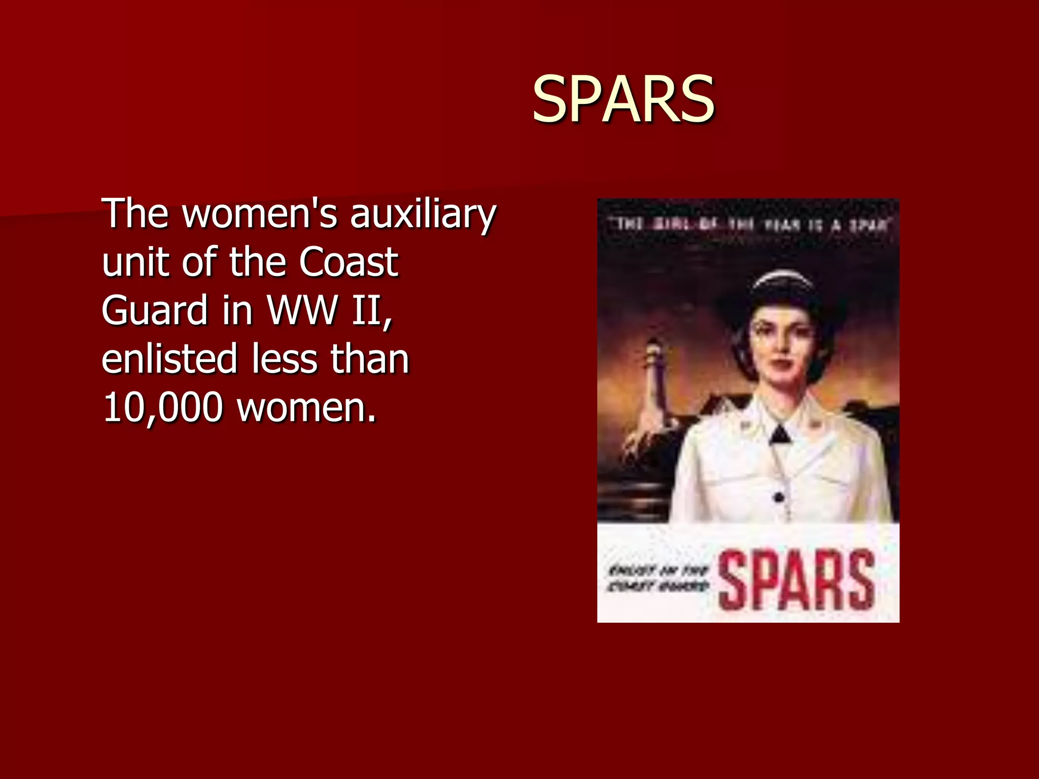 women in the military during wwII | PPTX