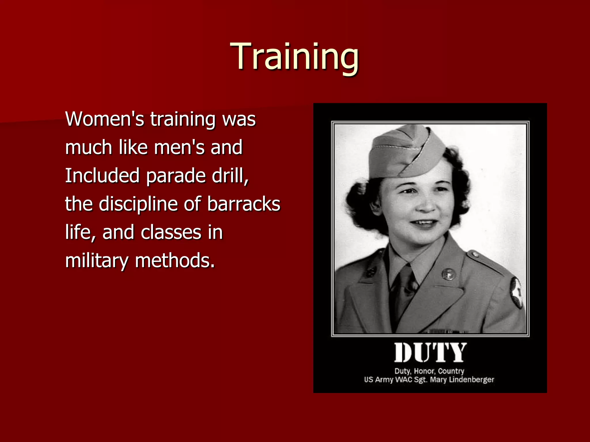 women in the military during wwII | PPTX